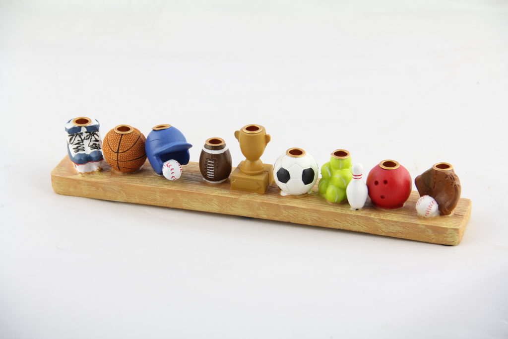 Kids 11 1/2″ Sports Menorah | Landau Gift Shop Online Synagogue Judaica ...